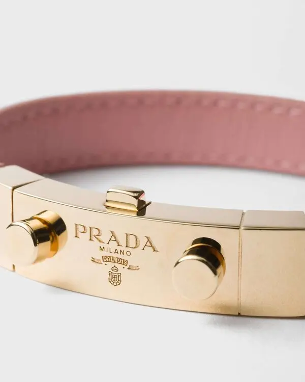 Prada Saffiano Leather Bracelet