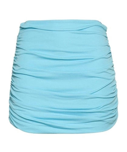 Tory Burch Woven Gathered Mini Skirt