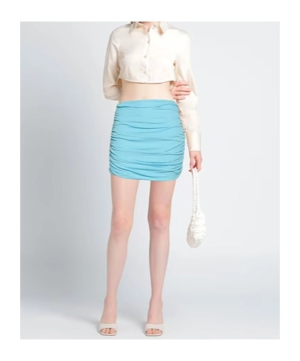 Tory Burch Woven Gathered Mini Skirt