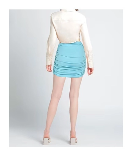 Tory Burch Woven Gathered Mini Skirt