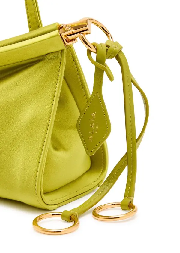 Alaïa Satin Shoulder Bag - Yellow