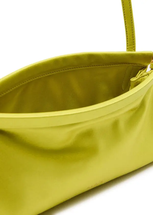 Alaïa Satin Shoulder Bag - Yellow