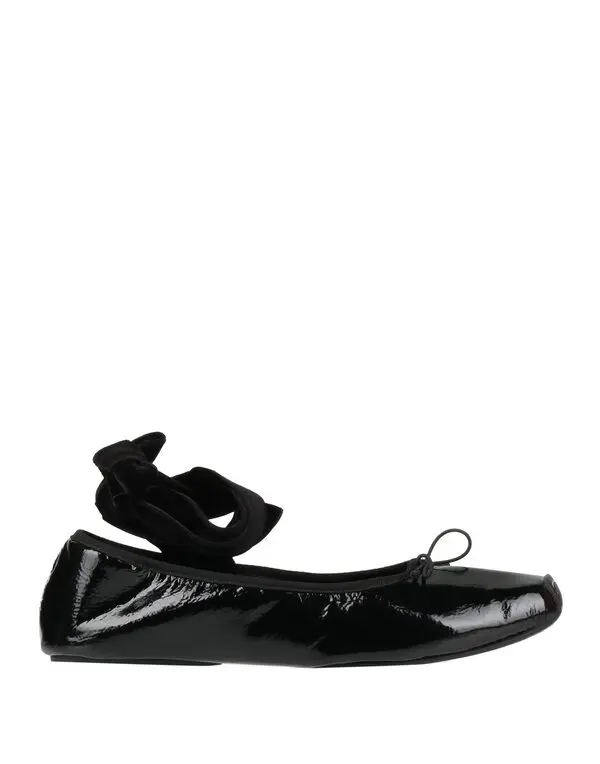 Tory Burch Patent Leather Square-toe Ballet Flats