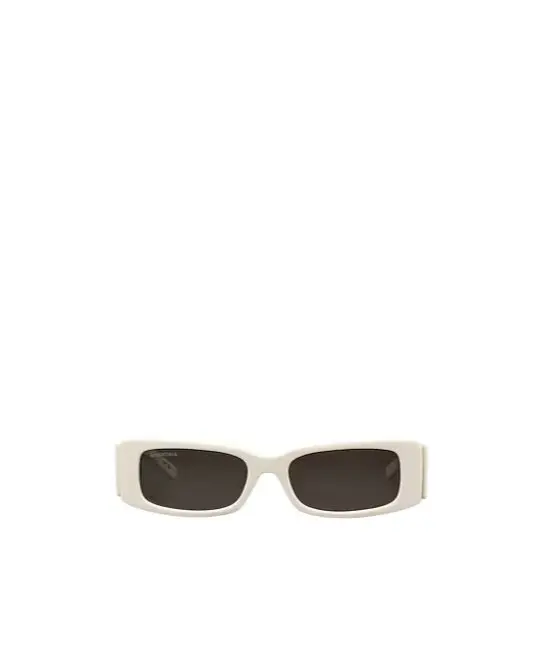 Balenciaga Rectangular Wrap Sunglasses - Black