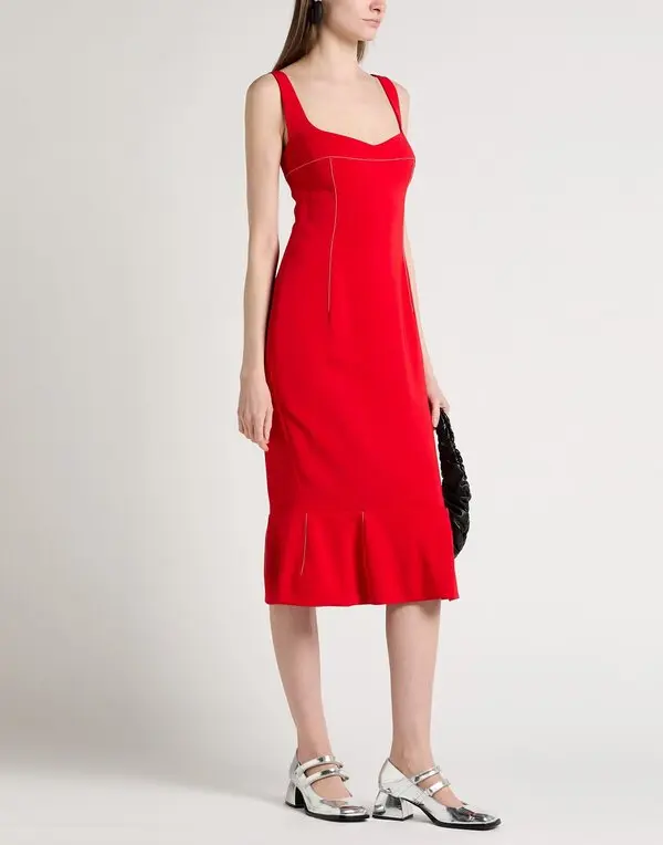 Marni Sleeveless Flared Dress With Piped Trims