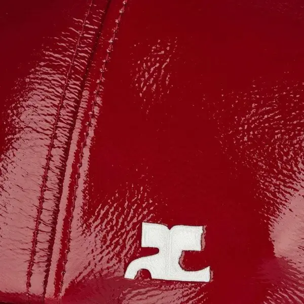 COURREGES Patent Logo Cap - Red