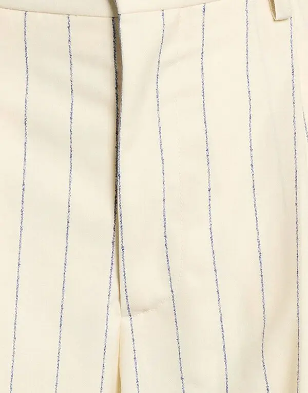 Marni Loose Striped Cropped Wool Pants
