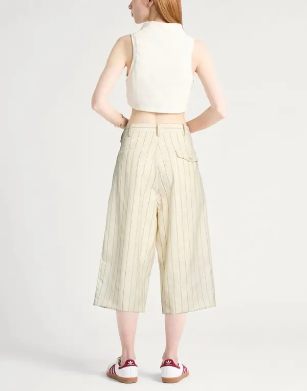 Marni Loose Striped Cropped Wool Pants