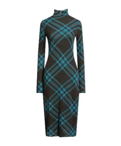 Burberry Tartan Knit Sheath Dress
