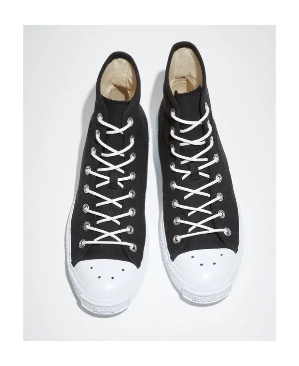 Acne Studios Contrasting Toe-cap High-top Sneakers