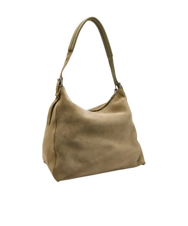 LEMAIRE Suede Shoulder Bag - Brown
