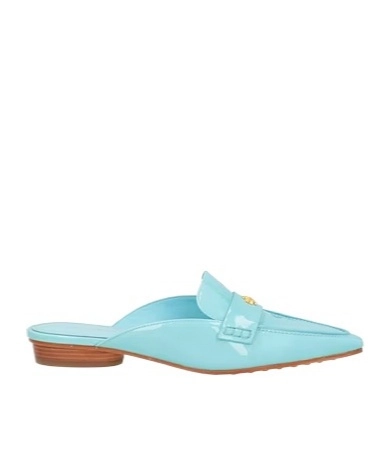 Tory Burch Leather Mules - Blue