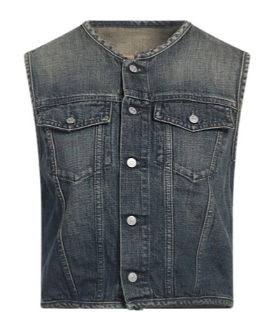 MAISON MARGIELA Dark Denim Vest - Black