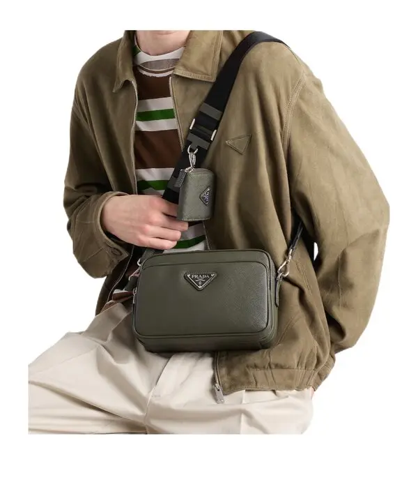 Prada Saffiano Leather Shoulder Bag
