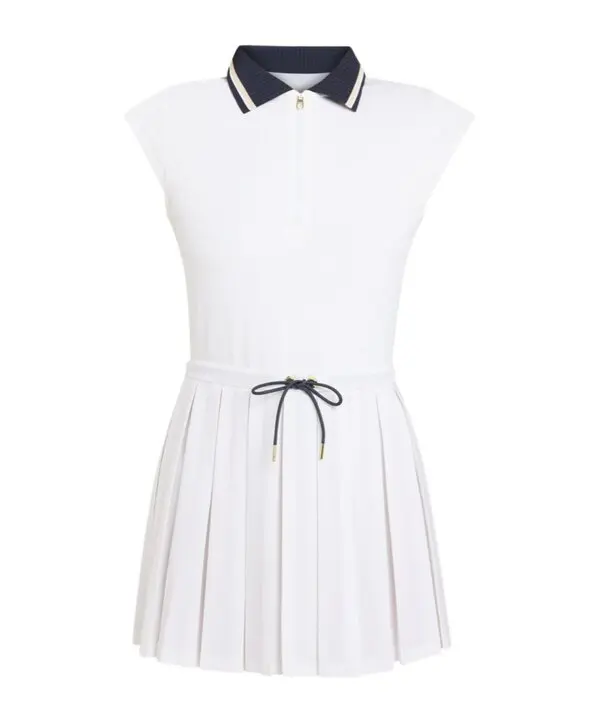 Varley Slim-fit Sports Dress With Pleated Hem