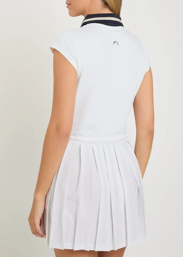 Varley Slim-fit Sports Dress With Pleated Hem