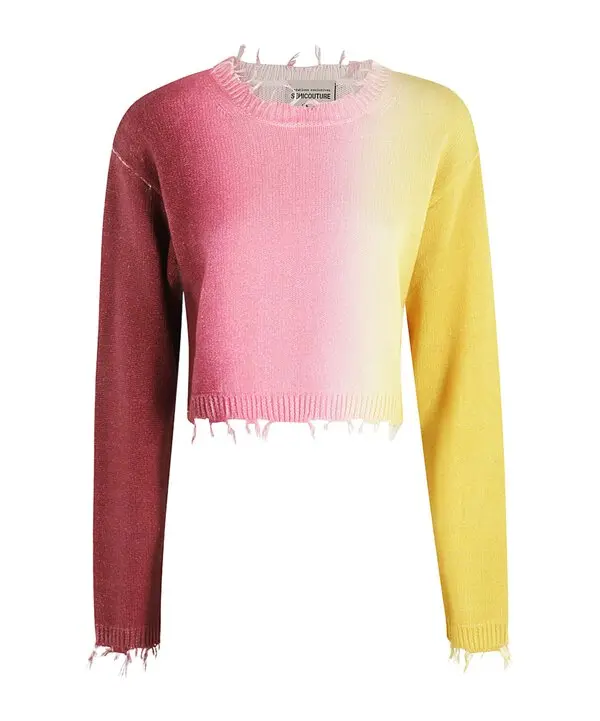 SEMICOUTURE Distressed Knit Sweater