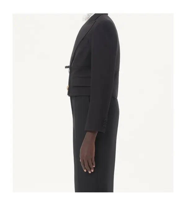 Valentino Garavani Crepe Couture Jacket With Heart-shaped Buttons