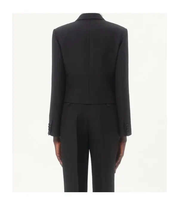 Valentino Garavani Crepe Couture Jacket With Heart-shaped Buttons