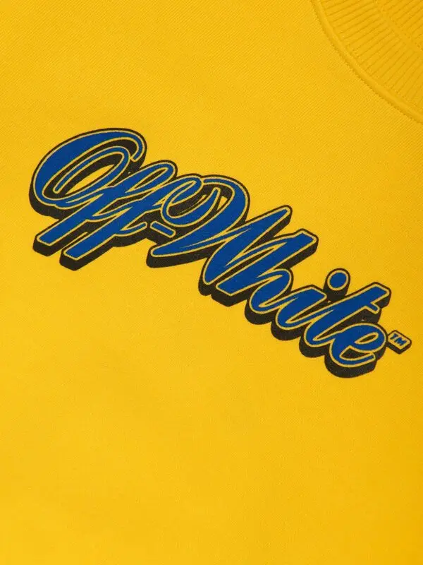 Off-White Baseball Logo Cotton Sweatshirt