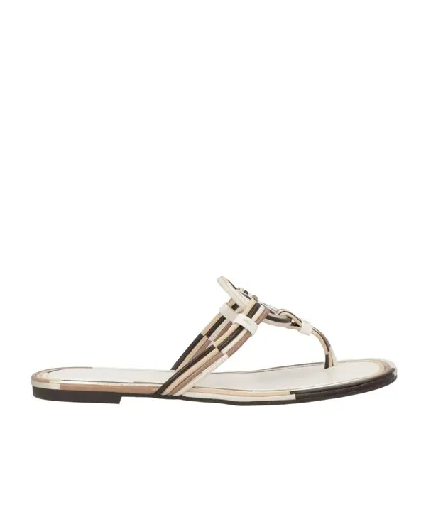 Tory Burch Multicolor Leather Thong Sandals