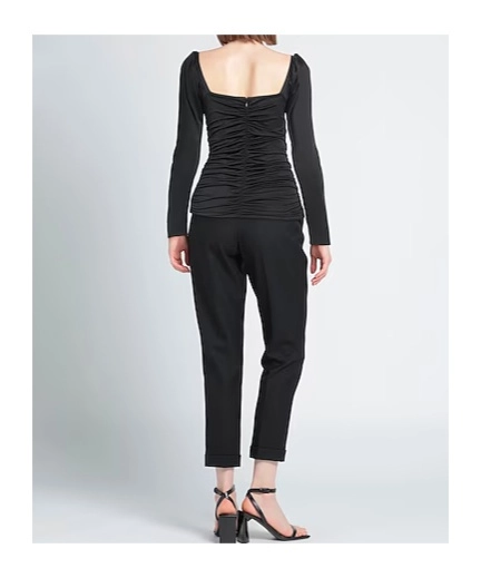 GANNI Ruched Long Sleeve Top