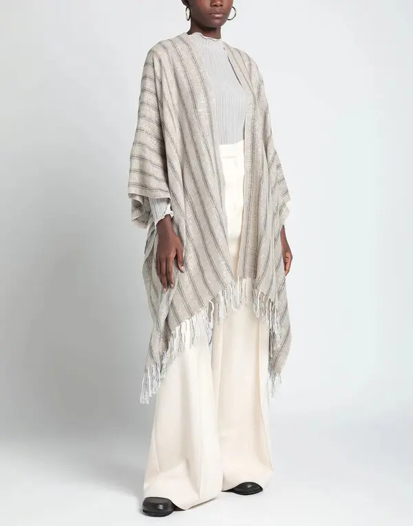 Brunello Cucinelli Striped Cloak