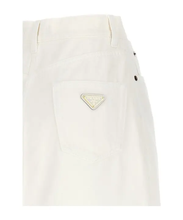 Prada Triangle-logo Mini Skirt
