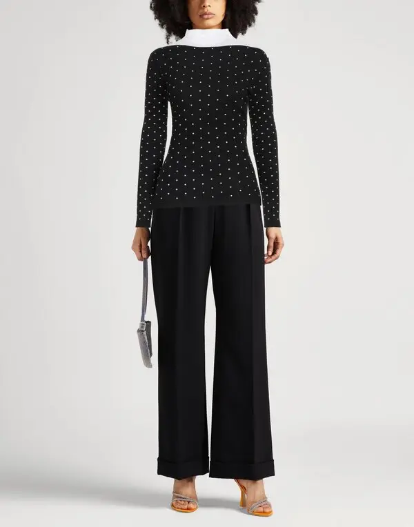Marni Two-tone Knitted Turtleneck Sweater