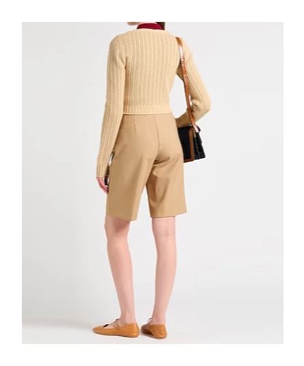 Max Mara V-neck Cable-knit Cropped Sweater