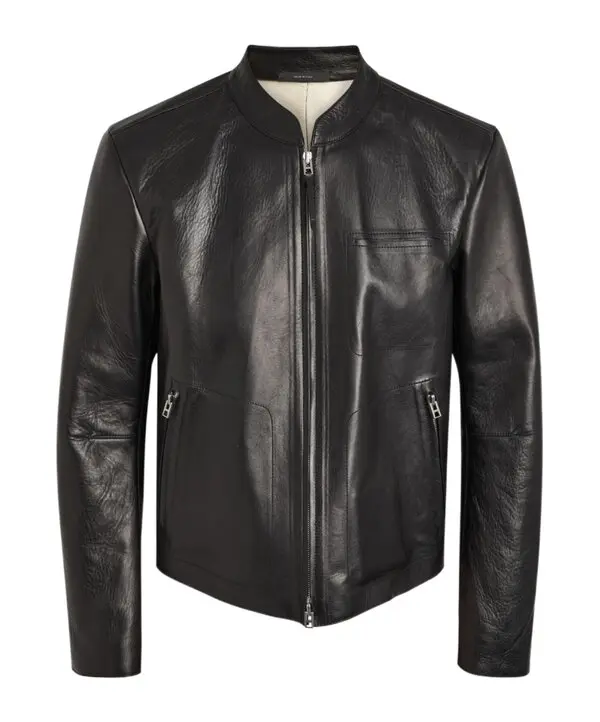 TOM FORD Stand-up Collar Leather Jacket