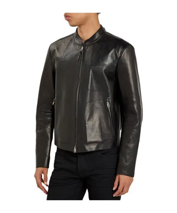 TOM FORD Stand-up Collar Leather Jacket