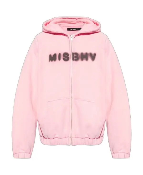 MISBHV Logo-printed Zip-up Hoodie
