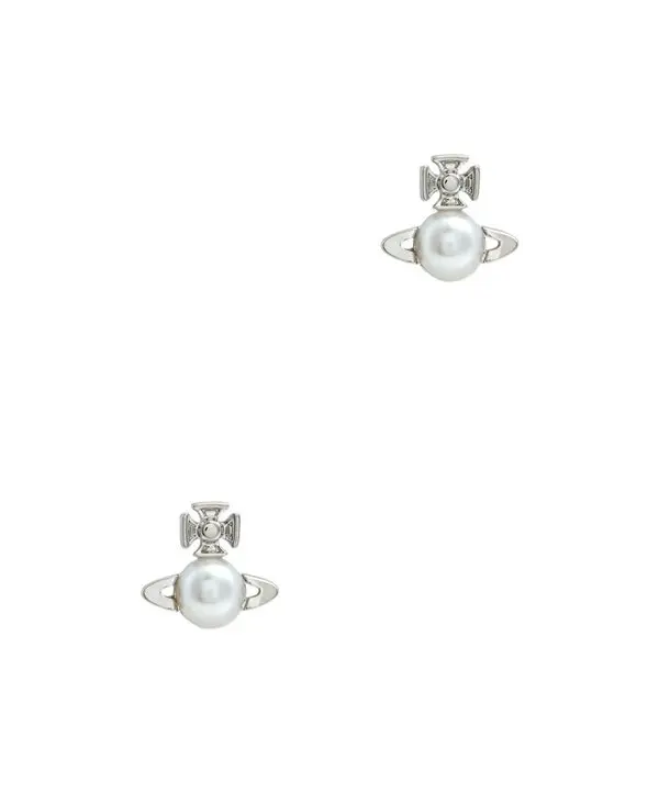 VIVIENNE WESTWOOD Balbina Orb Stud Earrings - White