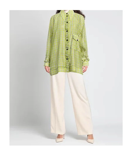 GANNI Checked Tartan Pattern Shirt