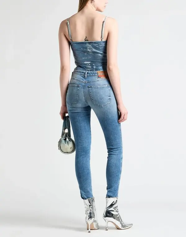 DIESEL® Solid Color Denim Sleeveless Top