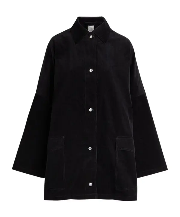 TOTEME Corduroy Jacket With Drop Shoulders - Black