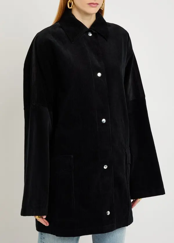 TOTEME Corduroy Jacket With Drop Shoulders - Black
