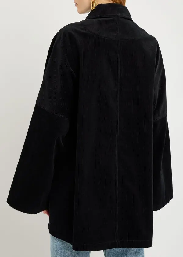 TOTEME Corduroy Jacket With Drop Shoulders - Black