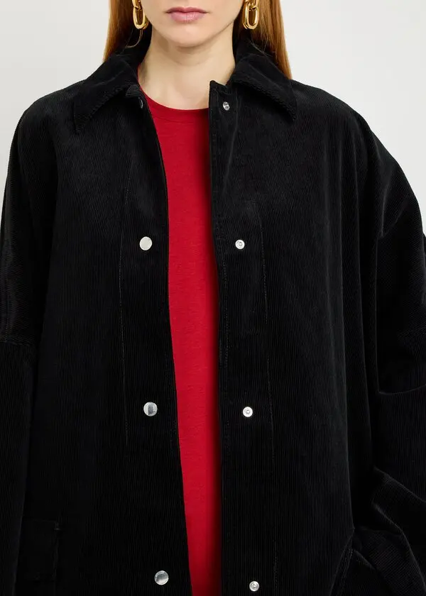 TOTEME Corduroy Jacket With Drop Shoulders - Black