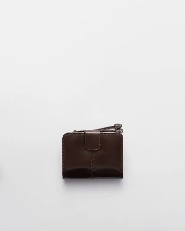 Prada Triangle-logo Leather Wallet