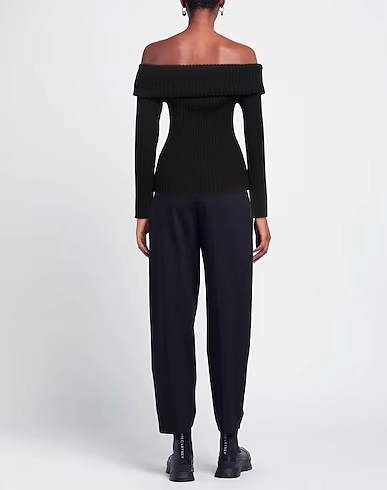 Tory Burch Off-the-shoulder Ribbed Knit Sweater