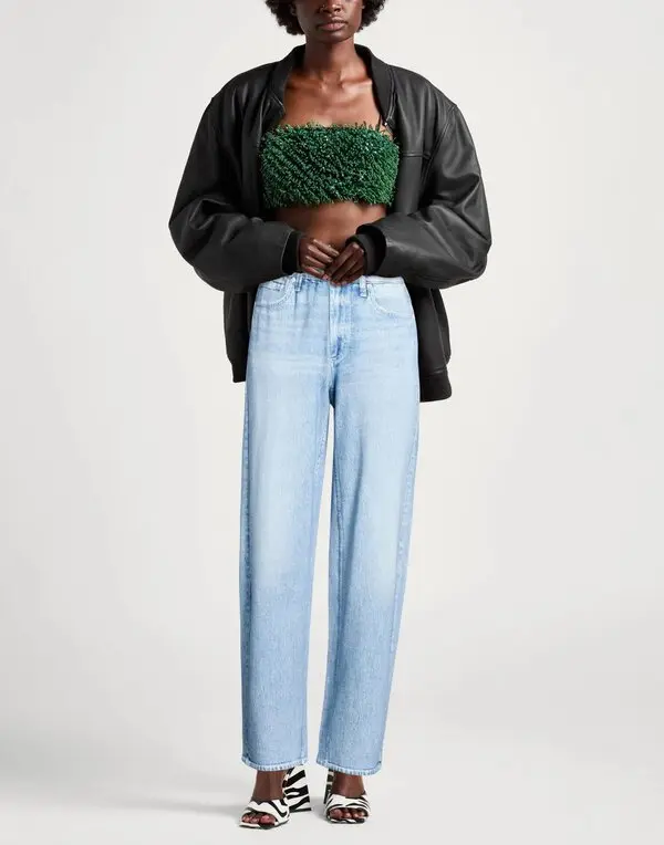 Rag & Bone Solid Color Loose Fit Trousers