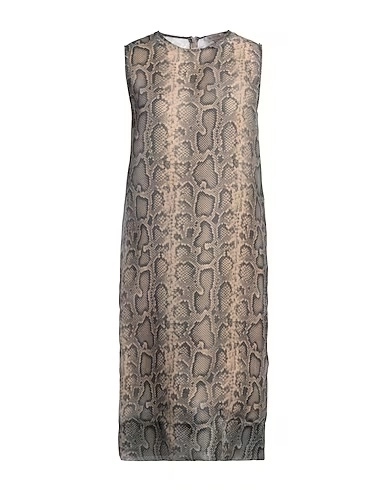 Sportmax Sleeveless Snake Print Organza Dress - Gray