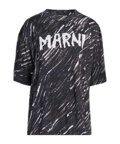 Marni Two-tone Printed T-shirt