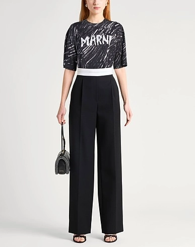 Marni Two-tone Printed T-shirt