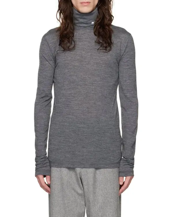 JIL SANDER Roll Neck Straight Hem Jumper