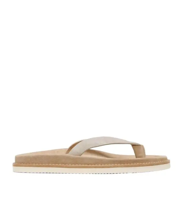 Brunello Cucinelli Suede Flip Flops