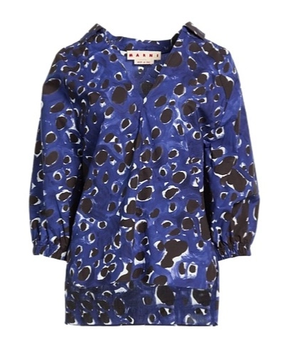 Marni Printed V-neck Top