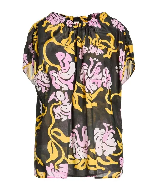 Marni Printed Short Sleeve Crewneck Top - Multicolor